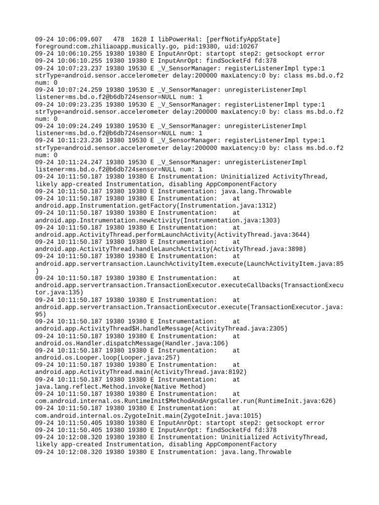 Log | PDF | Java (Programming Language) | Software Industry