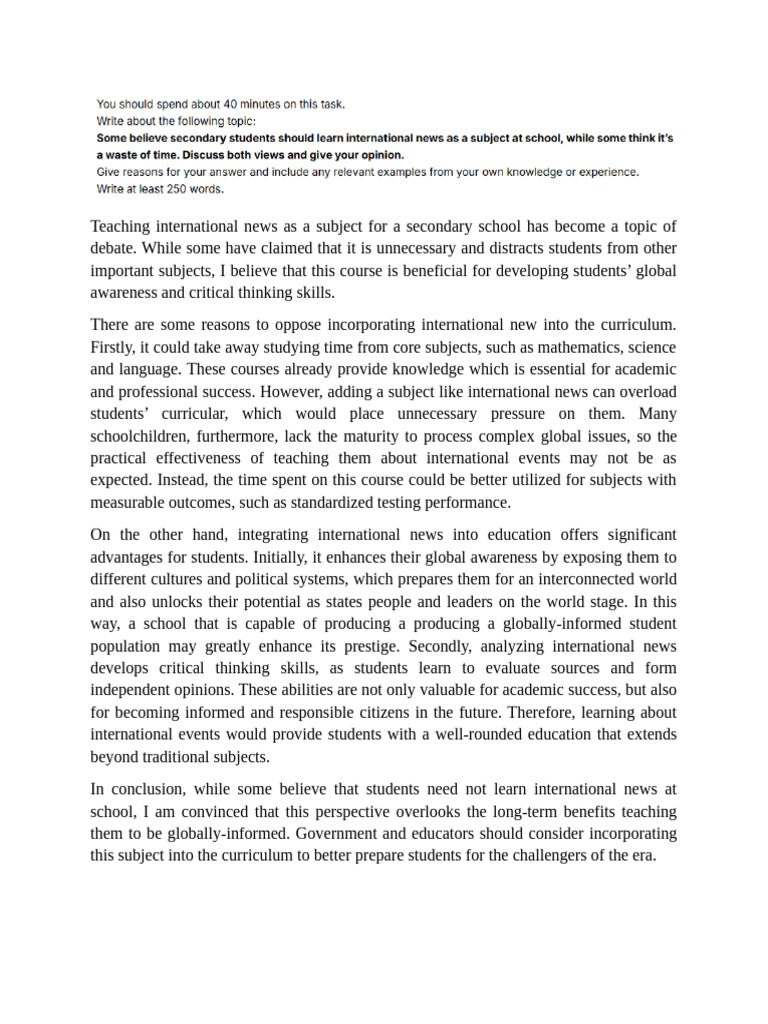 Writing 2 - Discussion | PDF