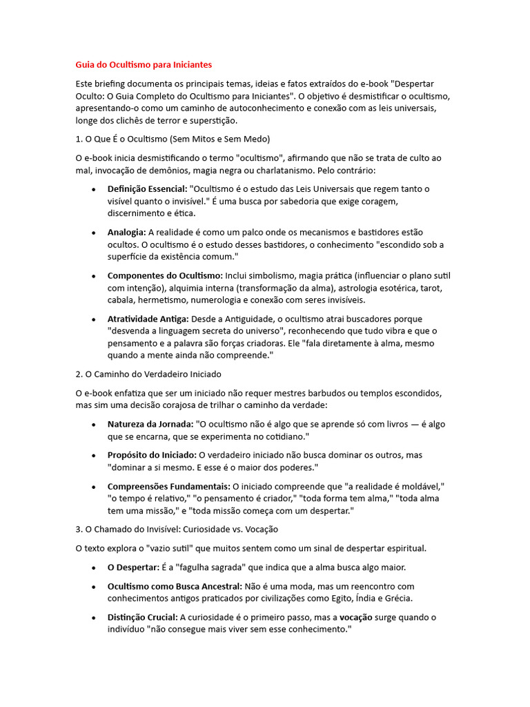 Guia Prático do Ocultismo Iniciante | PDF | Oculto | Hermetismo