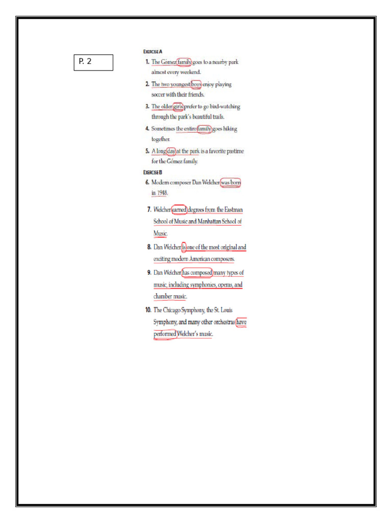Grammar Sheet Subjects and Predicates Revision AK | PDF
