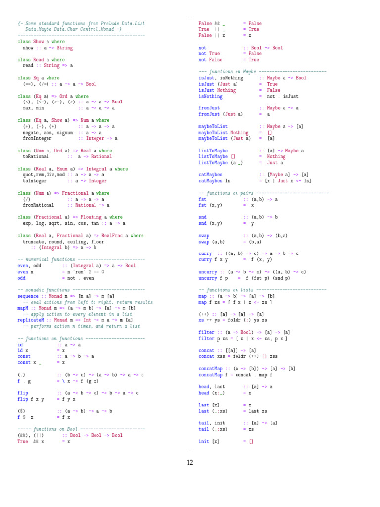 Standard Functions | PDF | Theoretical Computer Science | Functional ...