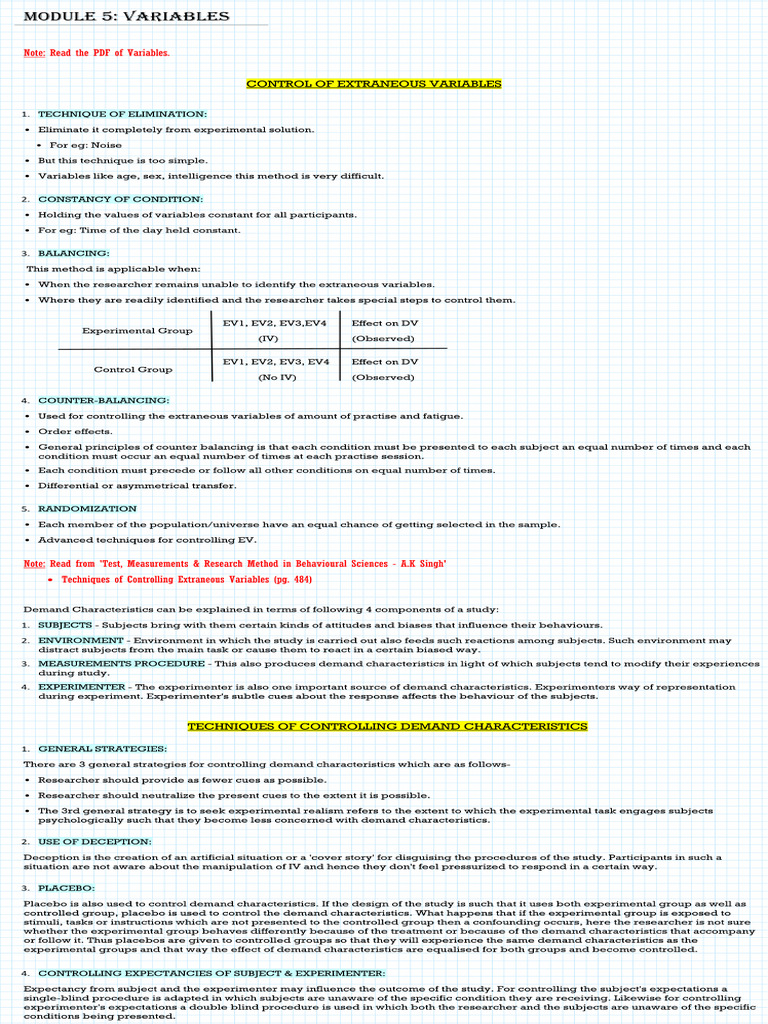 Module 5 Variables | PDF