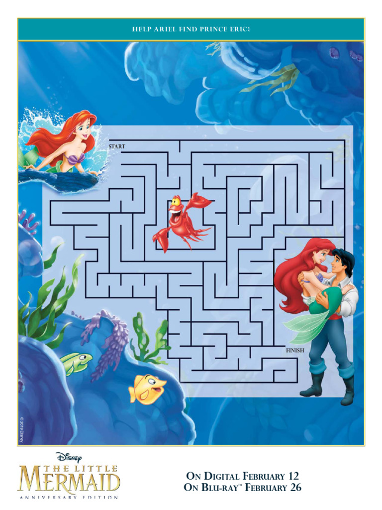 Ariel's Mermaid Maze Adventure | PDF