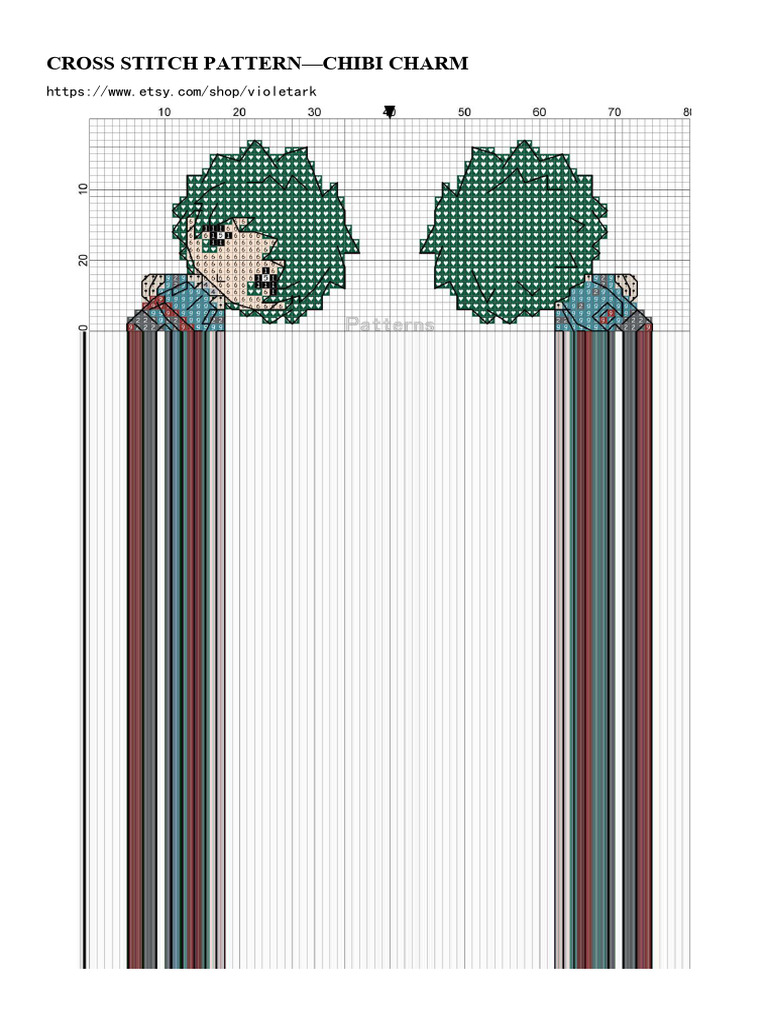 Cross Stitch Pattern-Chibi Charm | PDF | Yarn | Surgical Suture