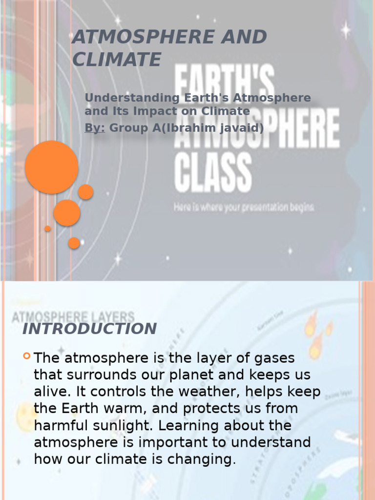 Earth's Atmosphere and Climate Impact | PDF