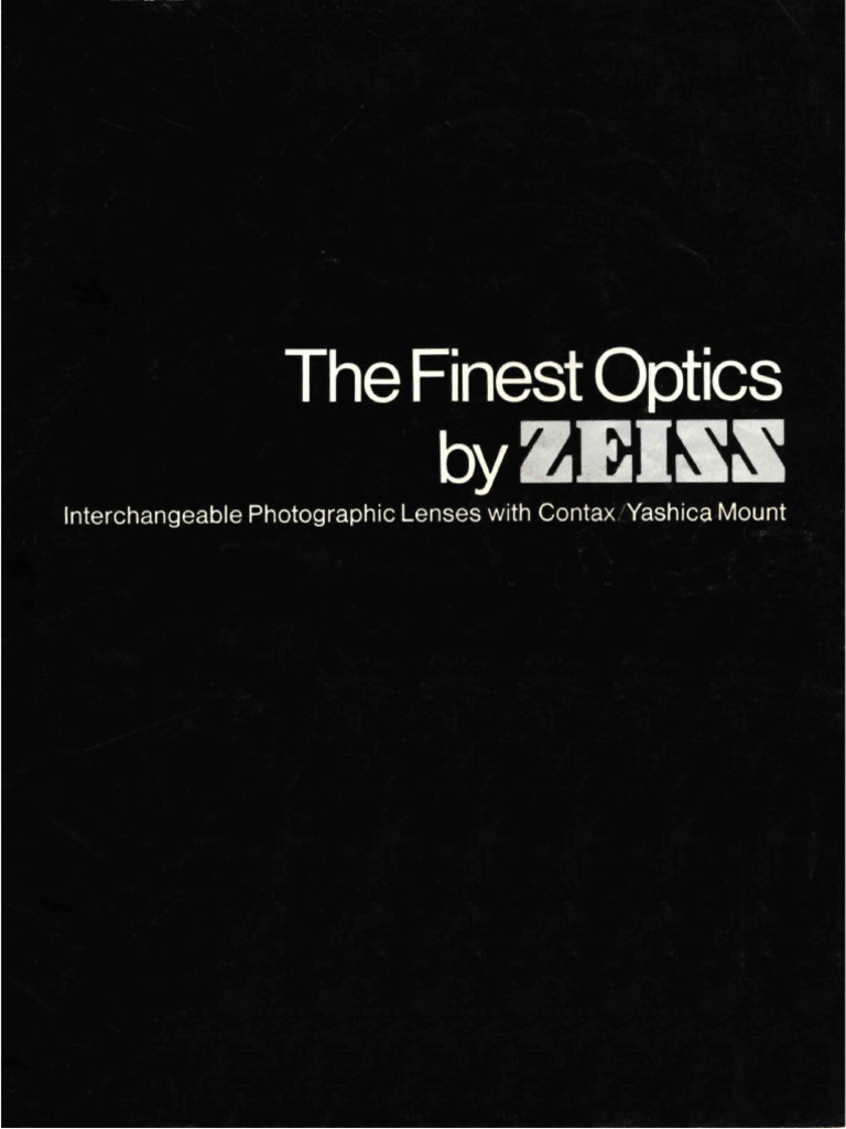 Zeiss Optics | PDF