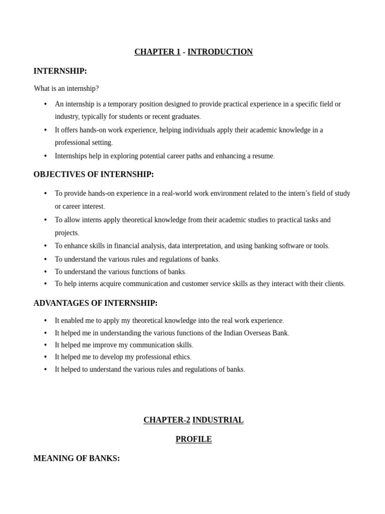 Understanding Internships and Banking Types | PDF | Cost Of Living | Banks