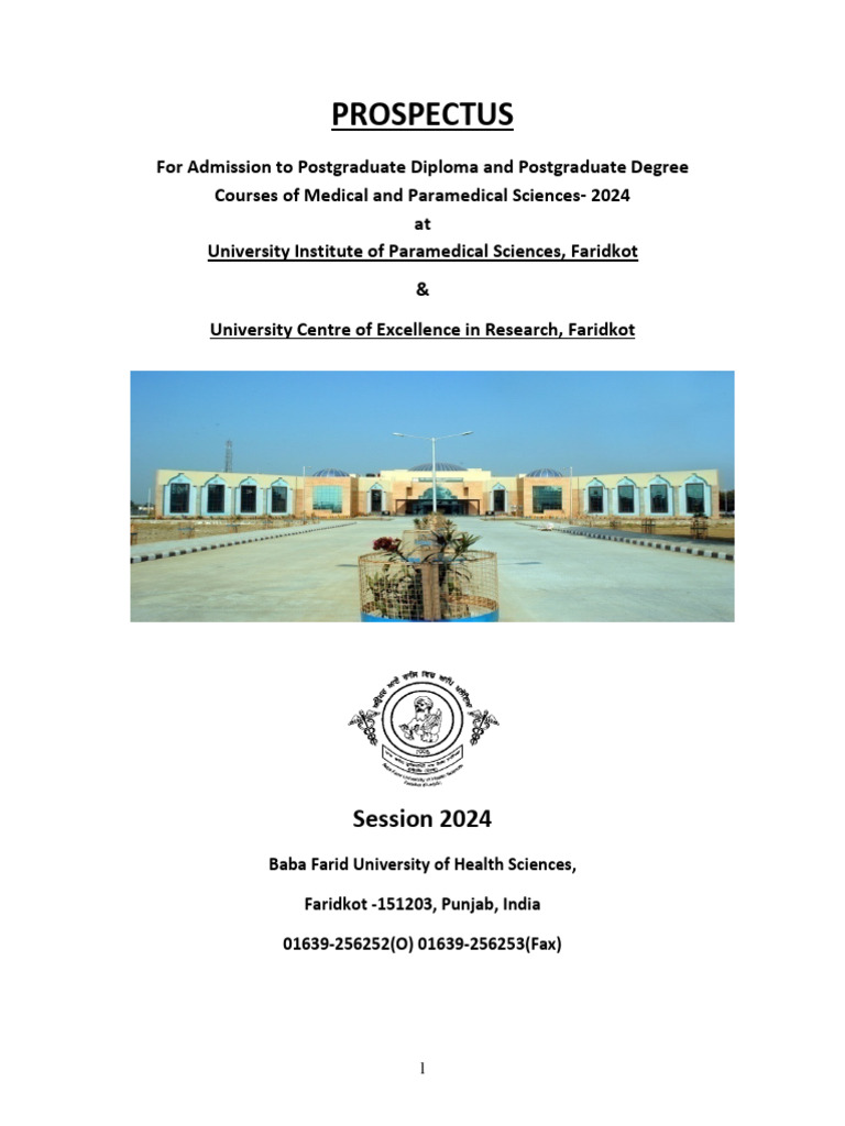 Prospectus | PDF | University And College Admission | Medical School