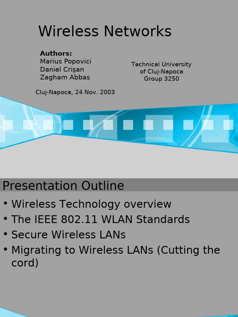 2.wireless Network Overview | PDF | Ieee 802.11 | Computer Network