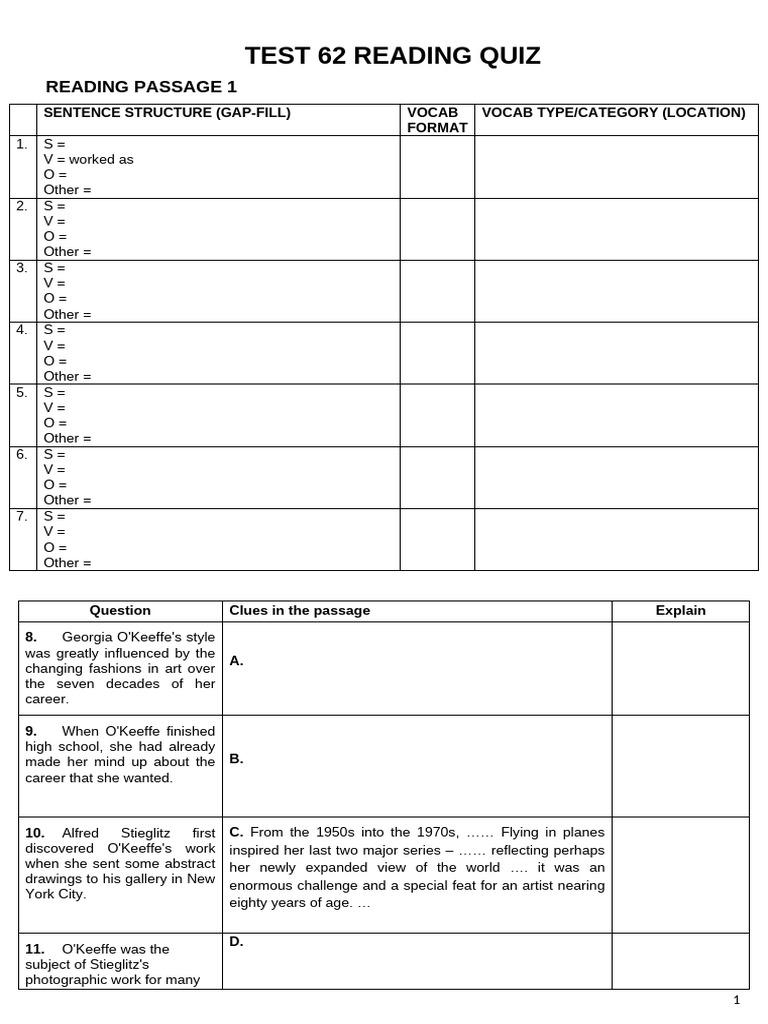 Georgia O'Keeffe IELTS Reading Guide | PDF | Space Debris | Satellite