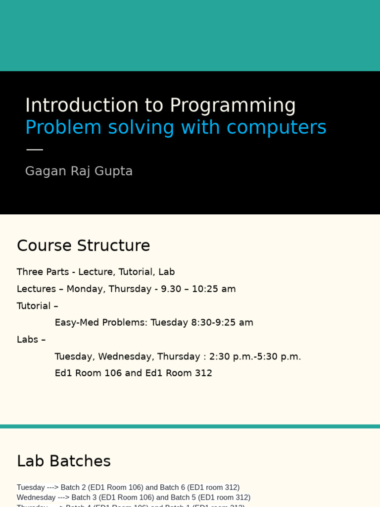 CSL100 Lec1 Algorithms Binary | PDF | Matrix (Mathematics) | Abstraction (Computer Science)