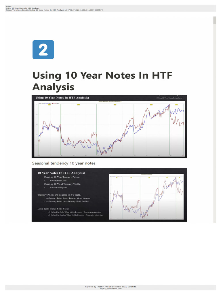 #002 - 'Using 10 Year Notes in HTF Analysis' | PDF | United States ...