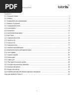 AQA A Level Economics Specification Checklist | PDF | Inflation ...