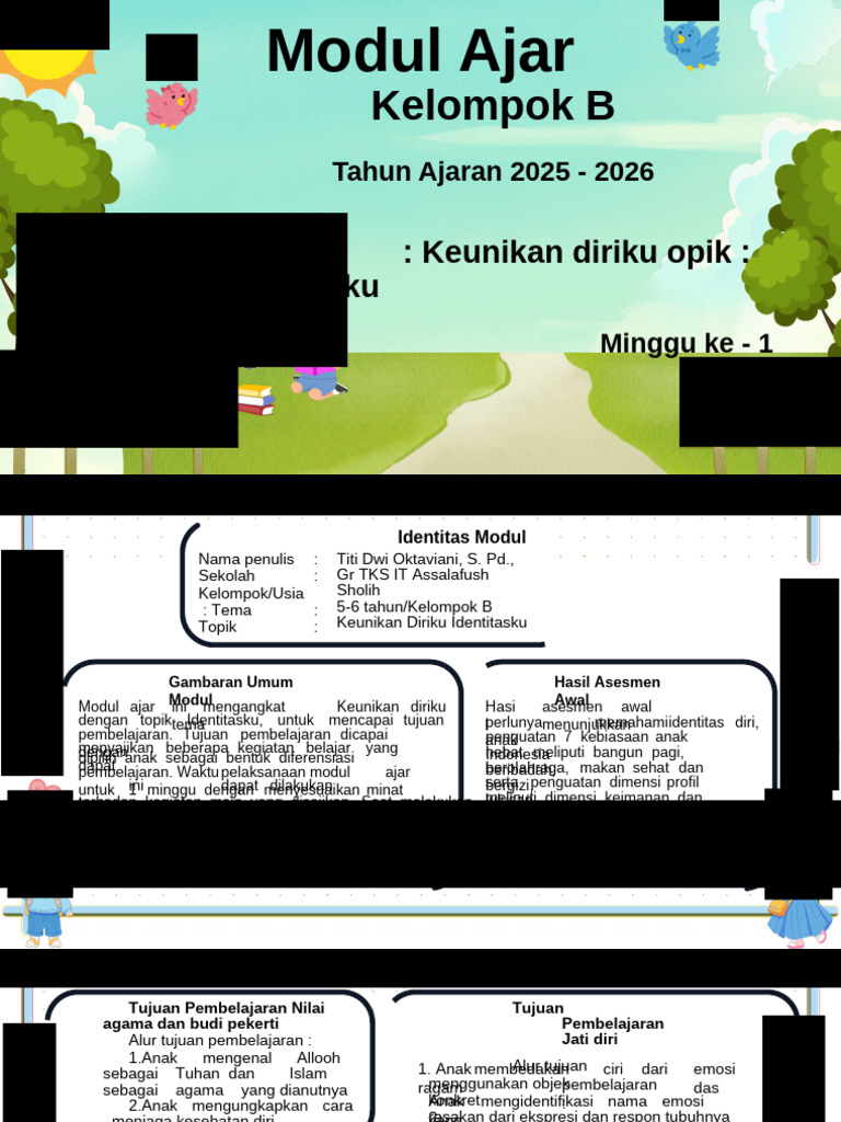 Modul Ajar Keunikan Diriku PAUD | PDF