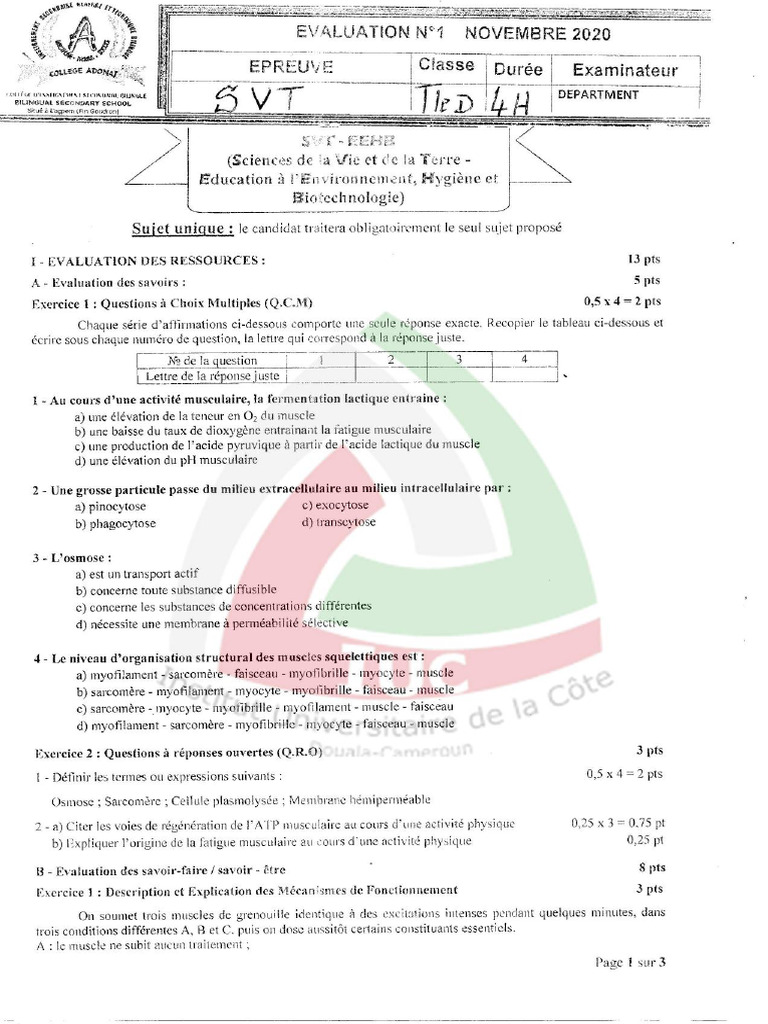 SVT Tle D 1 002-Min | PDF