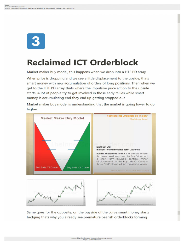 #003 - 'Reclaimed ICT Orderblock' | PDF