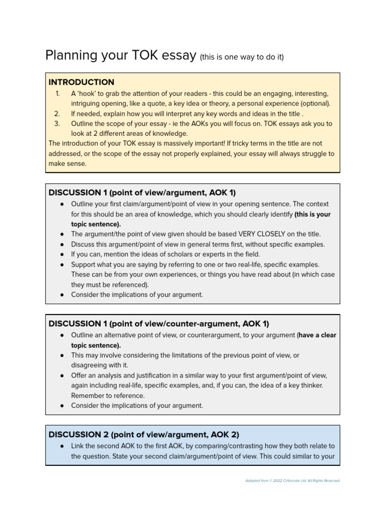 Essay Planning Template | PDF | Essays | Human Communication
