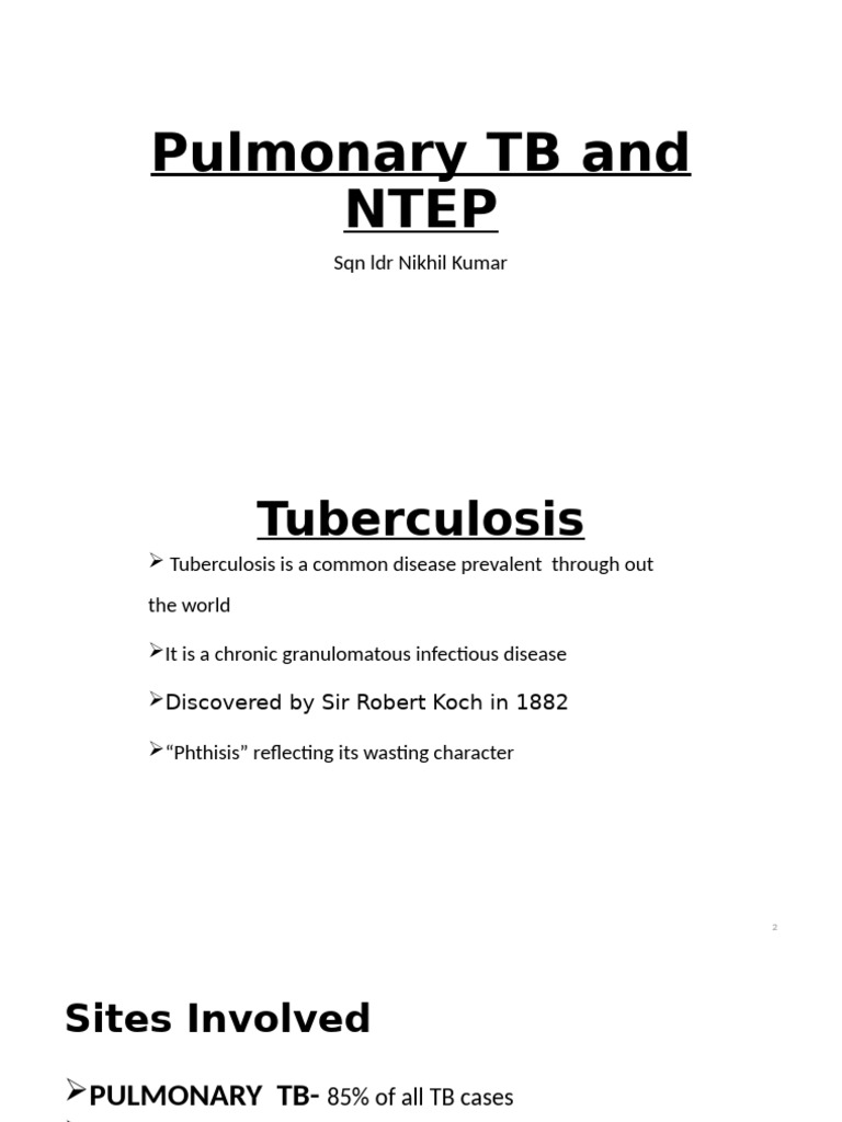 Understanding Pulmonary Tuberculosis | PDF | Tuberculosis | Lung