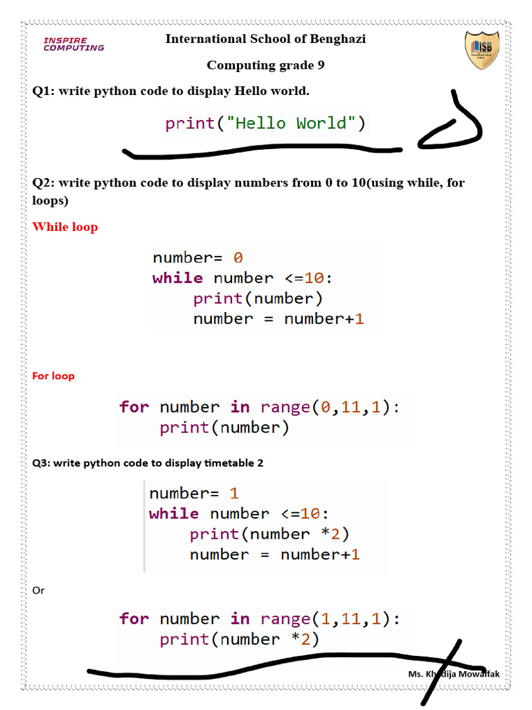 Python Questions | PDF