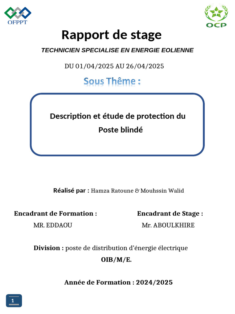 Rapport de stage en énergie éolienne | PDF | Osmose