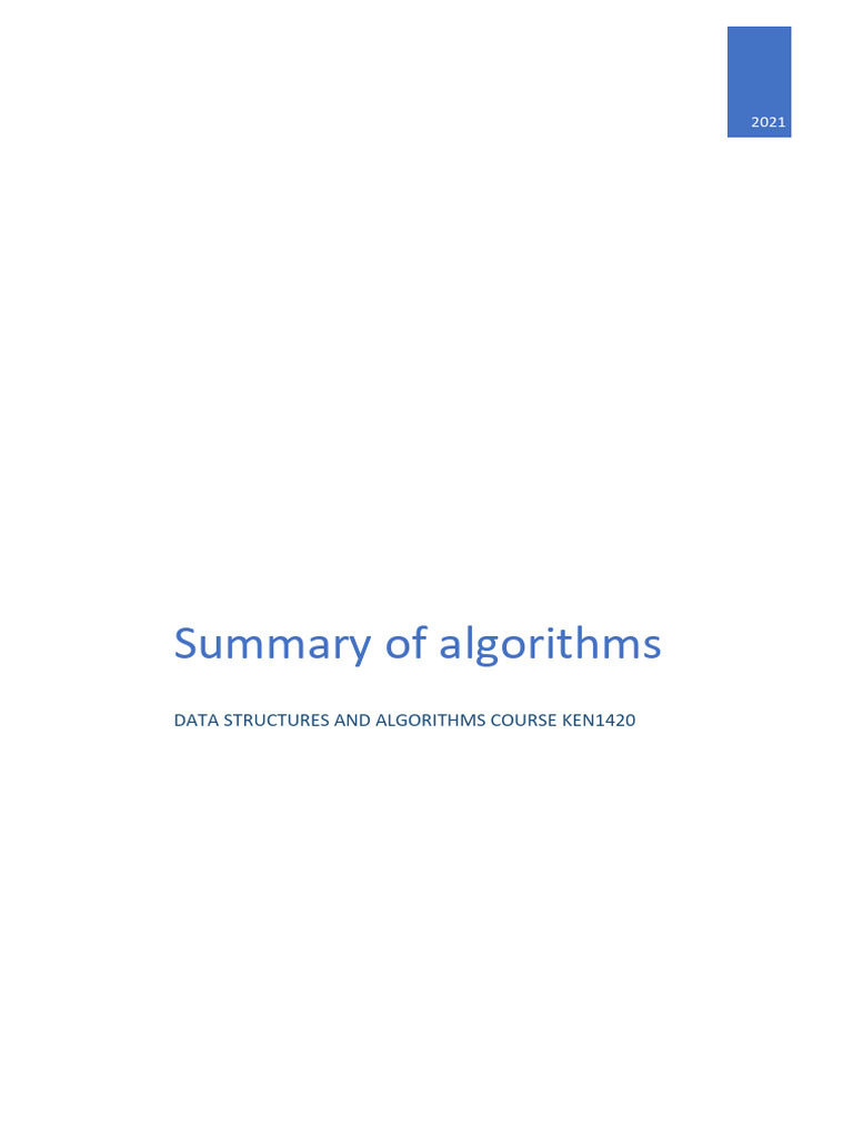 Data Structures & Algorithms Overview | PDF | Time Complexity | Algorithms