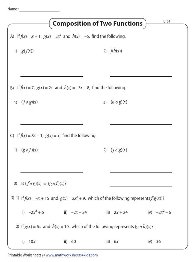 Composite Functions | PDF
