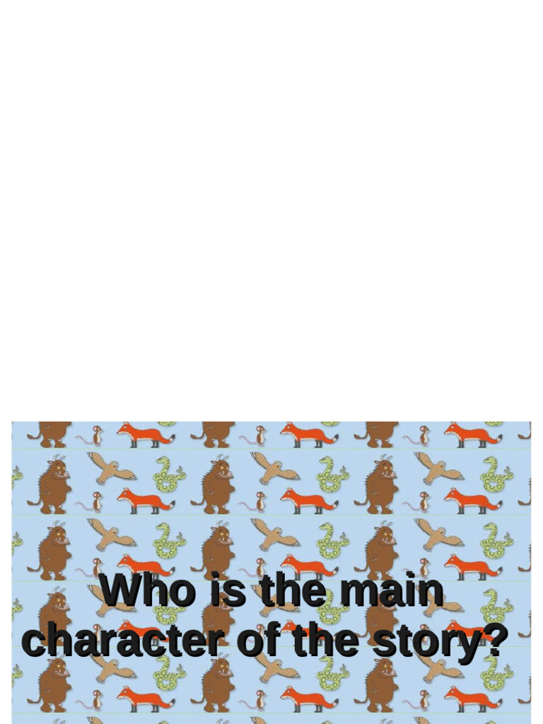 The GRUFFALO - Answer The Questions About The Story | PDF