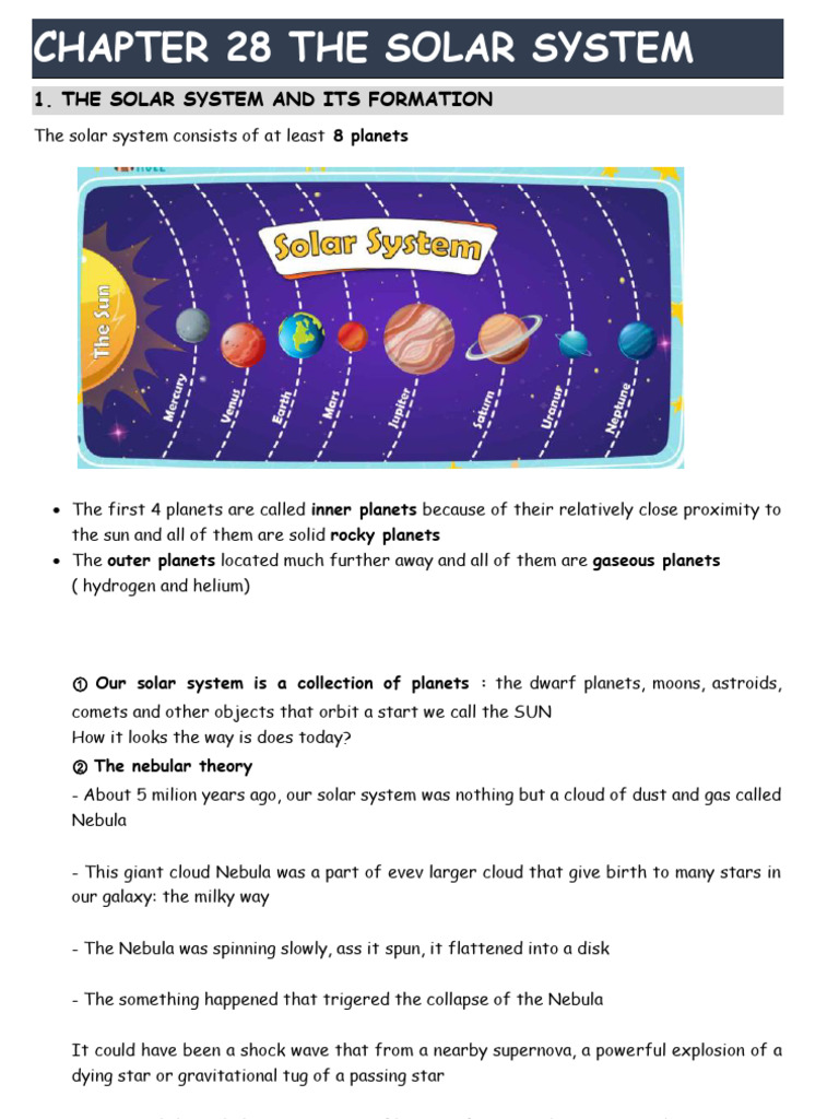 Overview of the Solar System | PDF | Solar System | Planets
