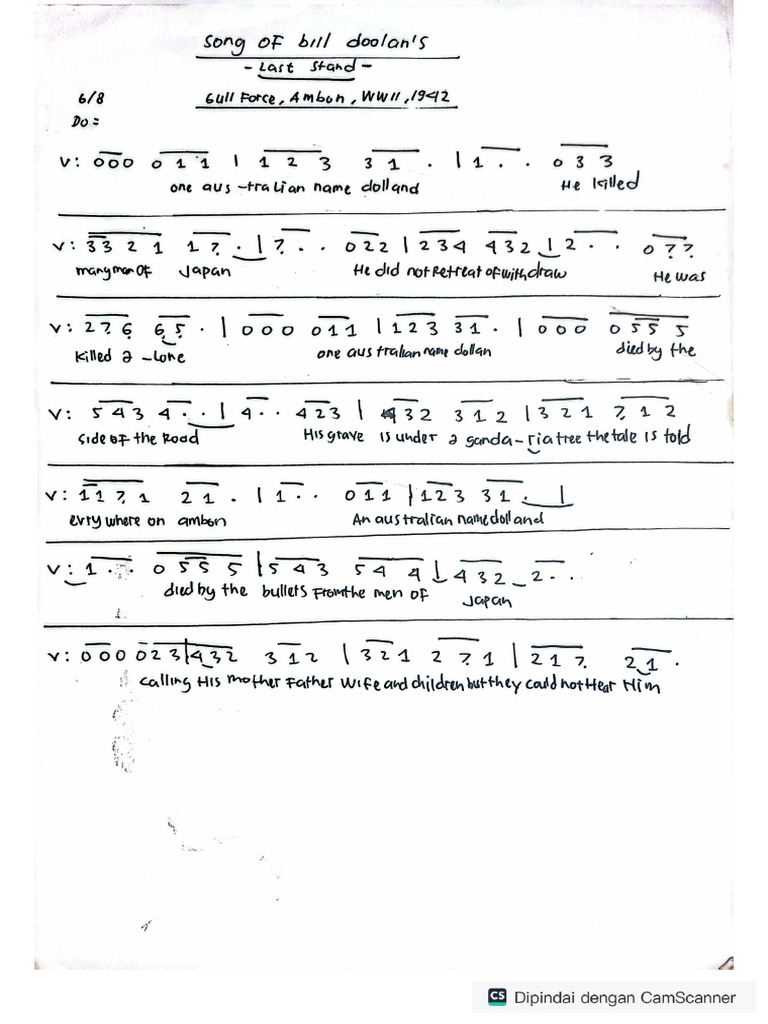 Song of Bill Dooland | PDF