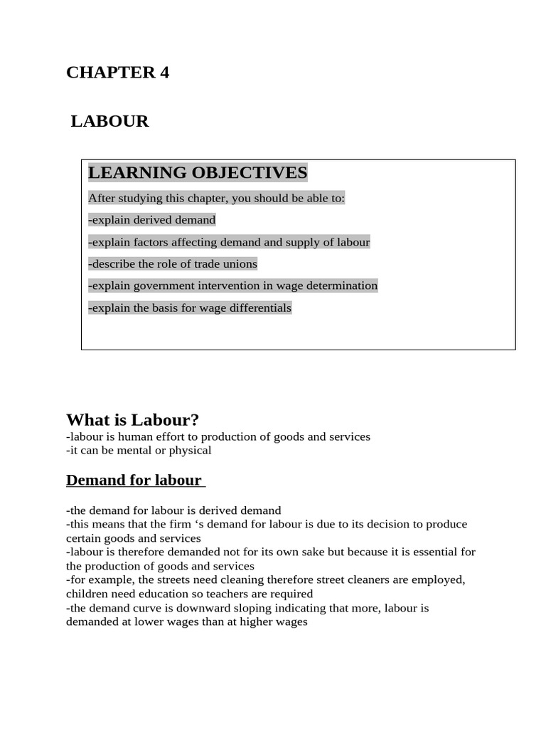 Understanding Labour Demand and Supply | PDF | Labour Economics ...