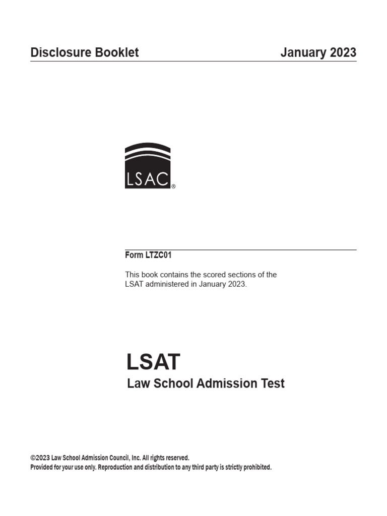 LSAT January 2023 Analytical Reasoning | PDF | Argument | Literacy