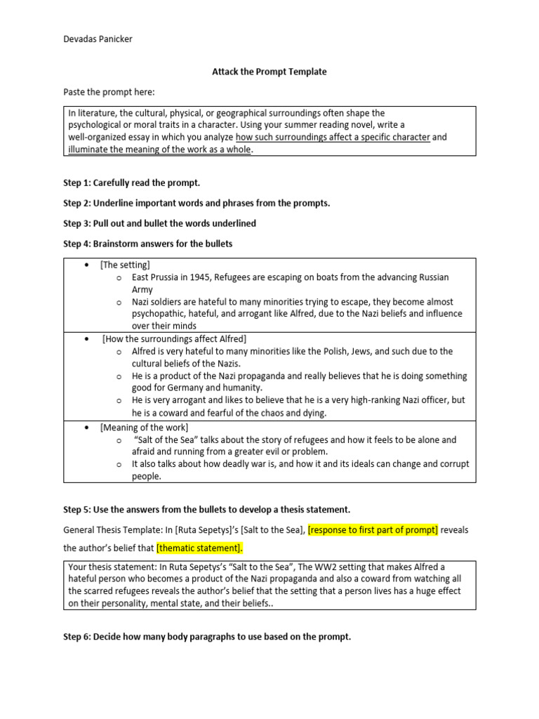 Attack The Prompt Template | PDF | Nazism