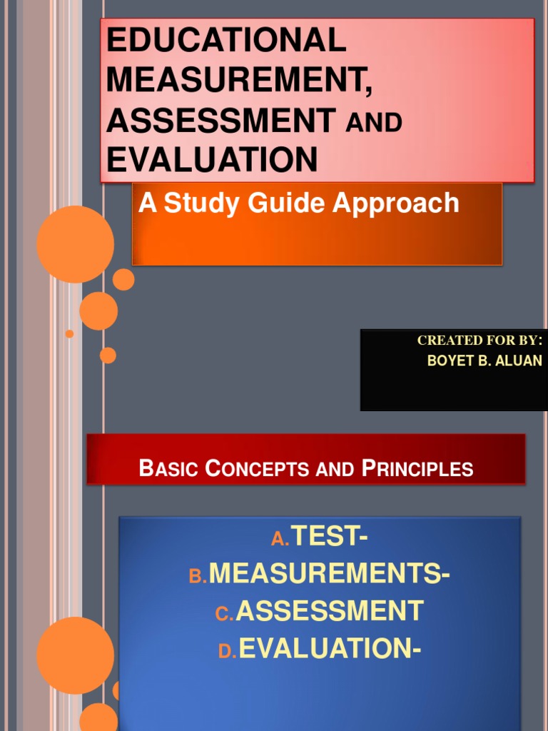 Educational Measurement and Assessment Guide | PDF | Test (Assessment ...