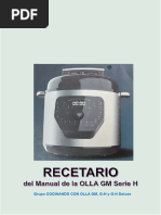 Recetario Olla GM H Deluxe Completo | PDF | Cocinando | Caldo
