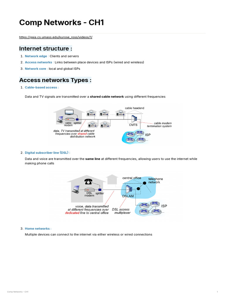 Internet Structure and Access Networks | PDF