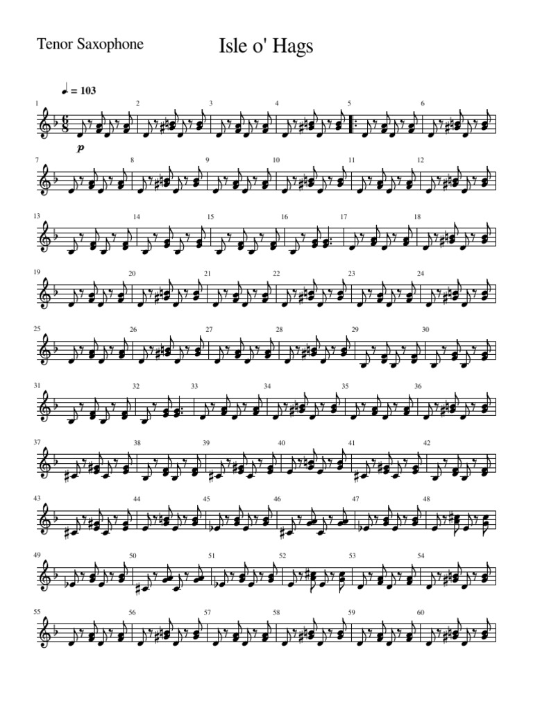 Isle O' Hags-Tenor Saxophone | PDF