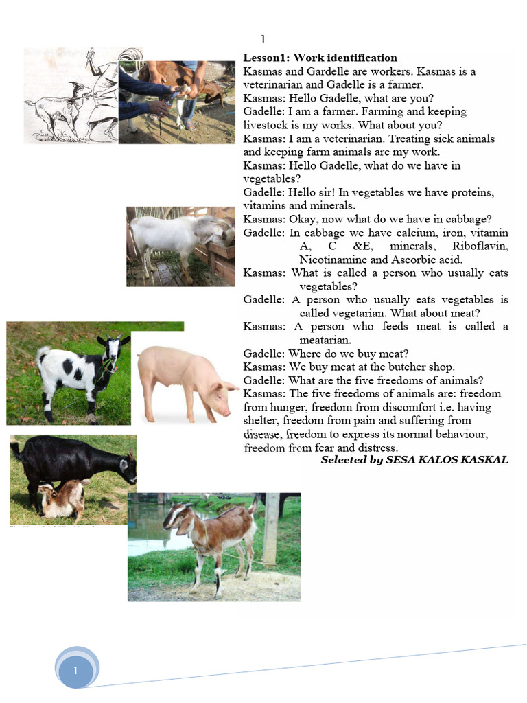 Appropriate Mixed Texts For The Second Forms Agri Vet of Moera | PDF | Pregnancy | Guinea Pig