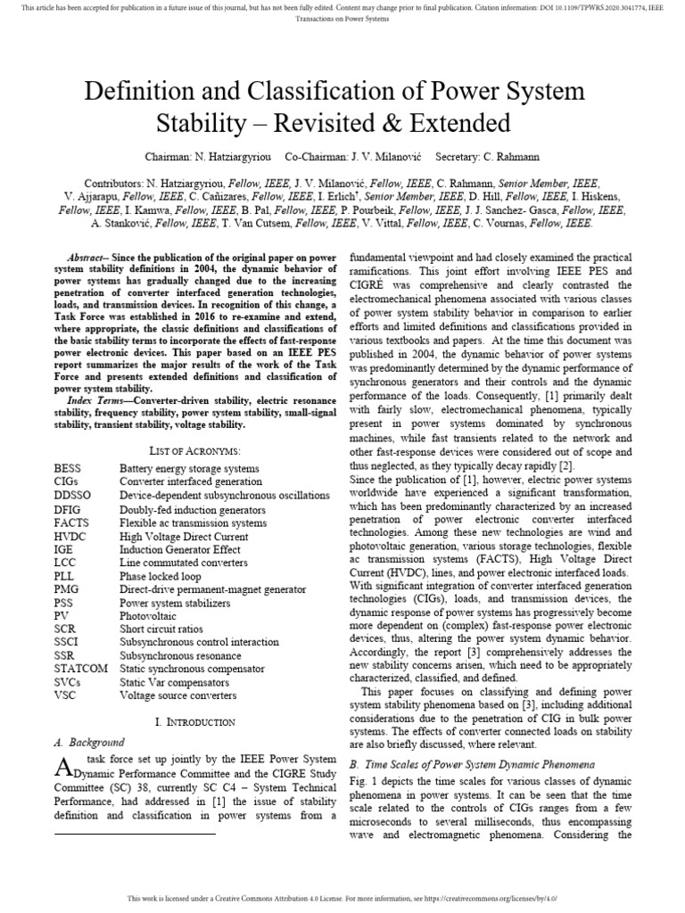 Definition and Classification of Power S | PDF | Stability Theory ...