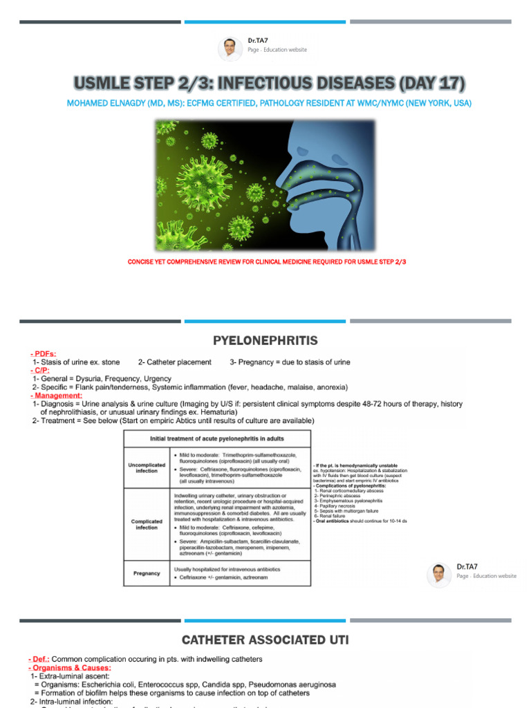 Day 17 - Infectious Disease (Part 1) | PDF