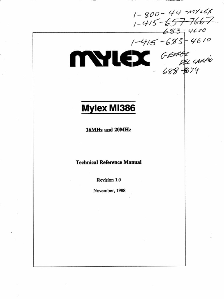 Mylex Mi386 68d97e2051dfb350109272 | PDF