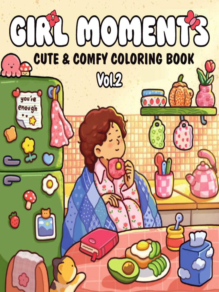Girl Moments Vol.2 Coloring Book - 40 Pages | PDF