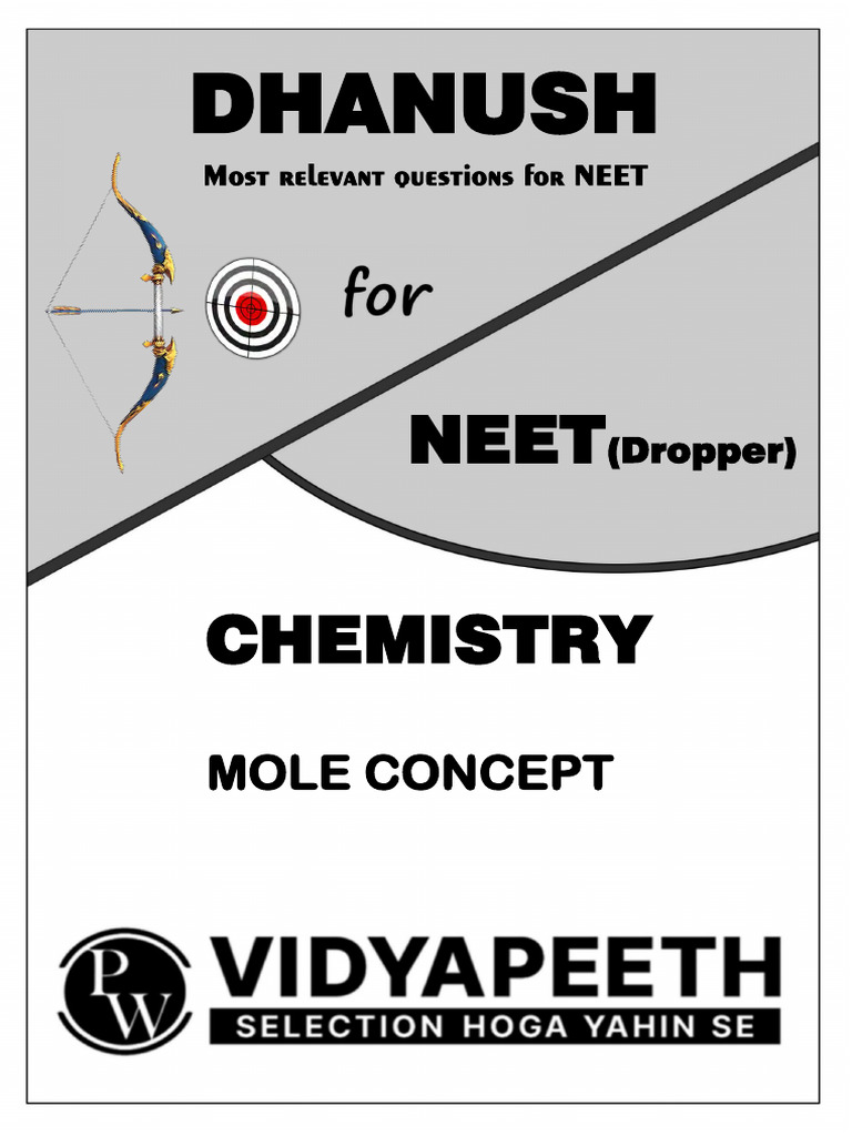 Atomic Structure, Redox & Mole Concept - Dhanush Practice Sheet | PDF ...