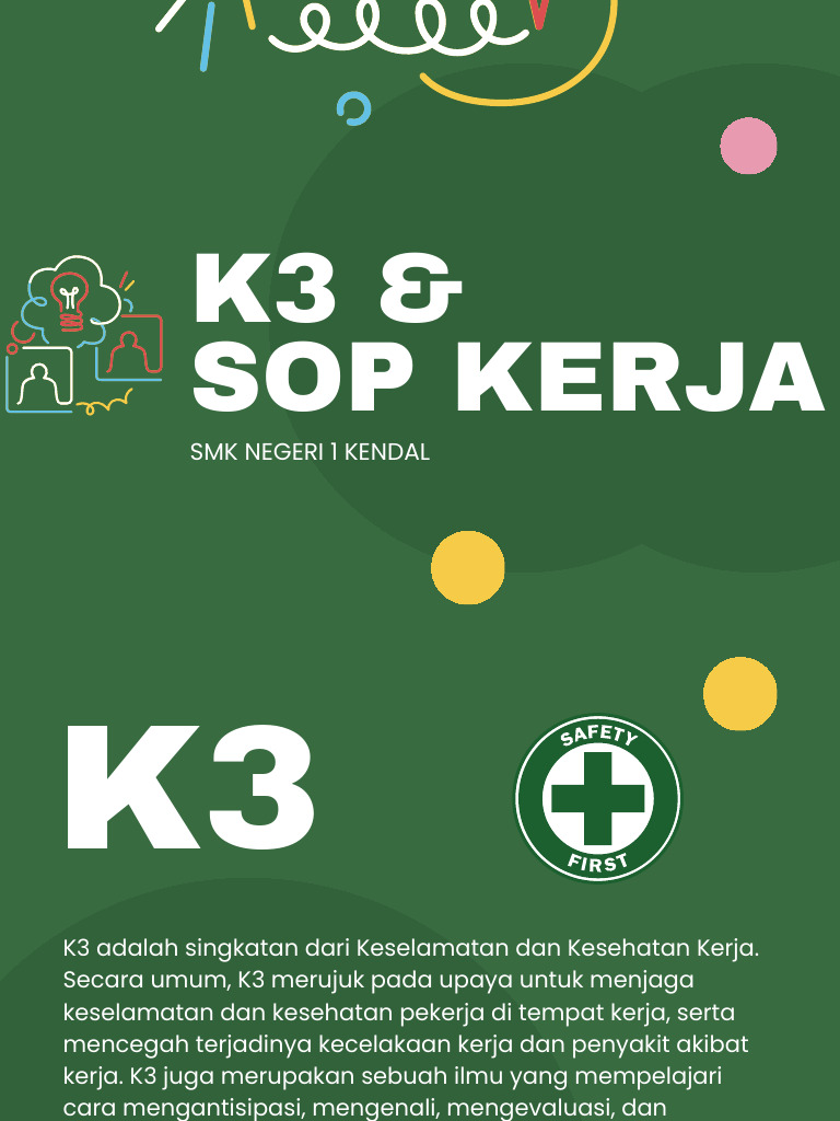 K3 Dan Sop Kerja | PDF