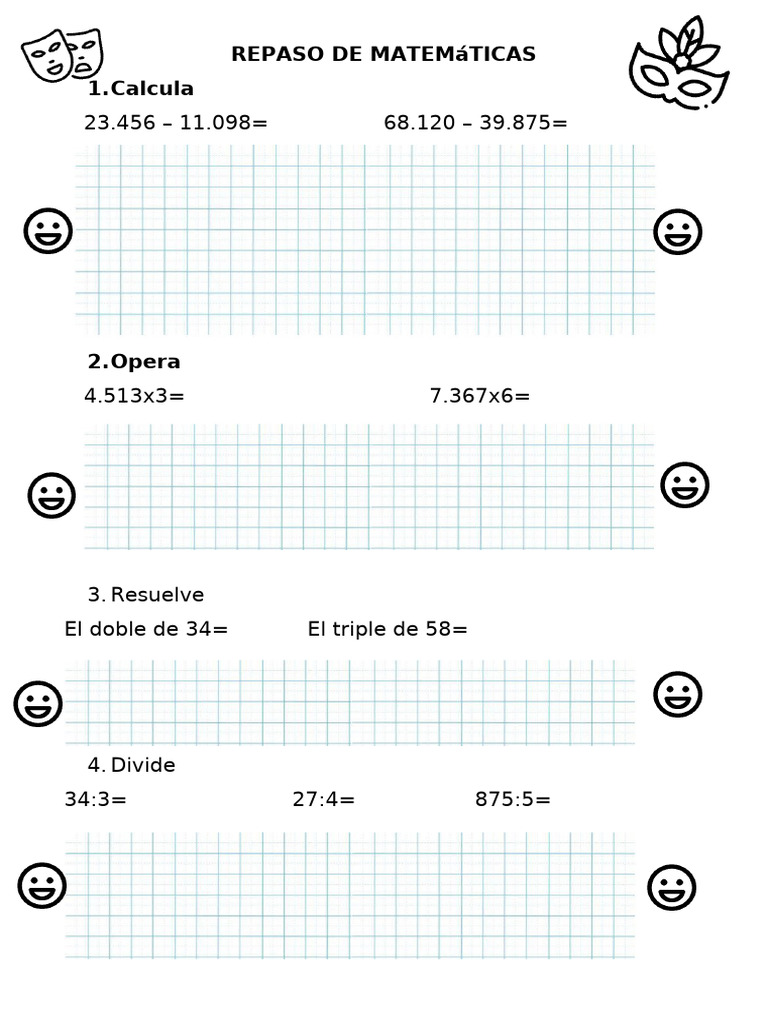 Repaso de Matemáticas | PDF