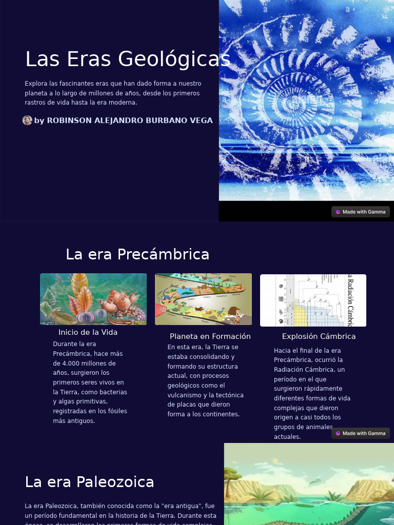 Eras Geológicas: Evolución de la Tierra | PDF | Dinosaurios | Escala de ...