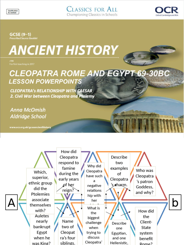 Lesson 2 - Civil War Between Cleopatra and Ptolemy Xiii | PDF ...