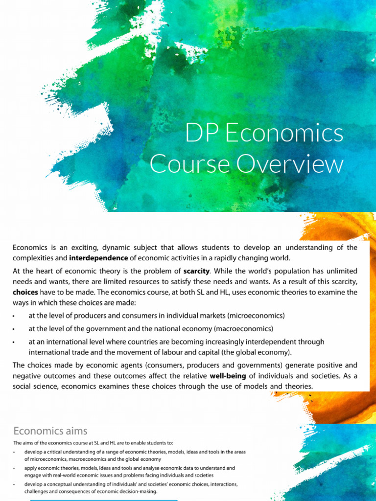 DP Economics Course Overview | PDF