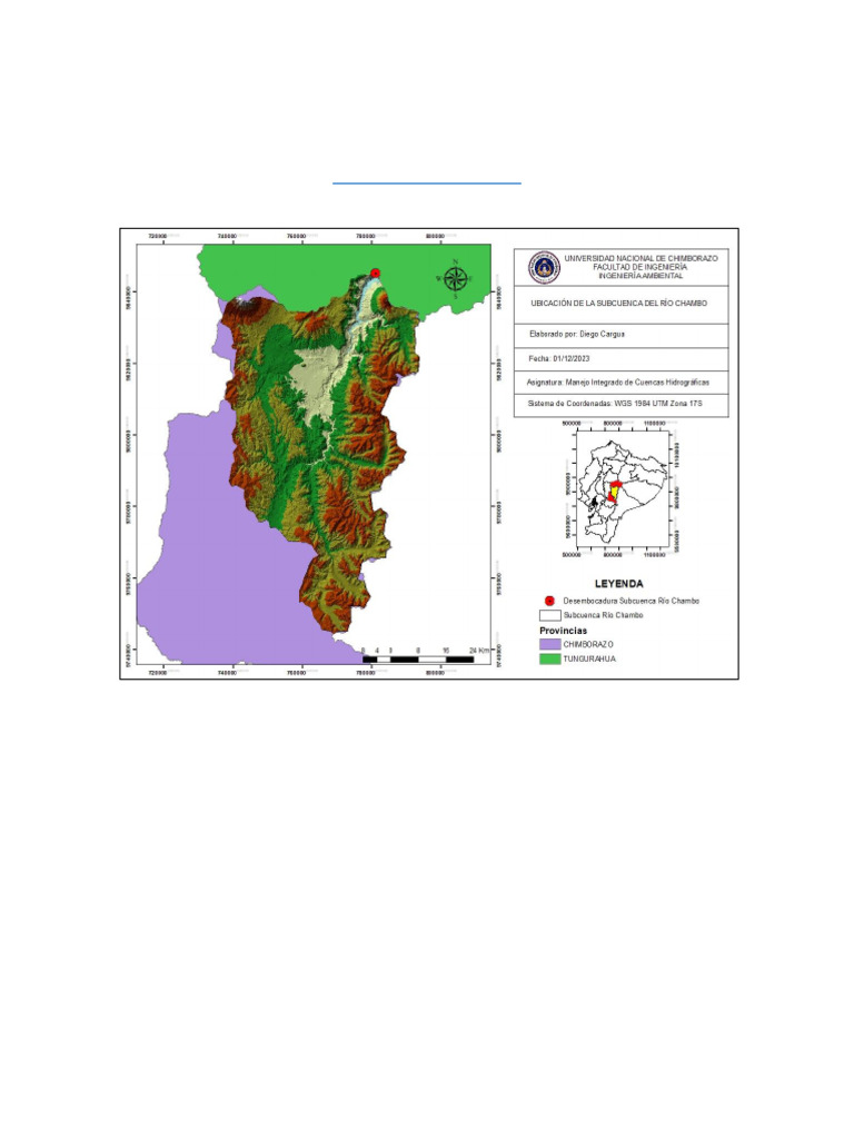 Cargua - Clasificación Pfafstetter en La Subcuenca Del Río Chambo | PDF ...