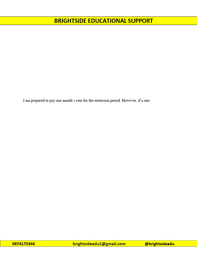 Extension of Stay | PDF