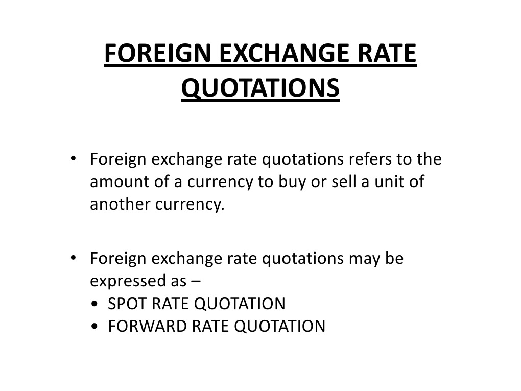 Foreign Exchange Rate Quotations | PDF | Career & Growth | Law